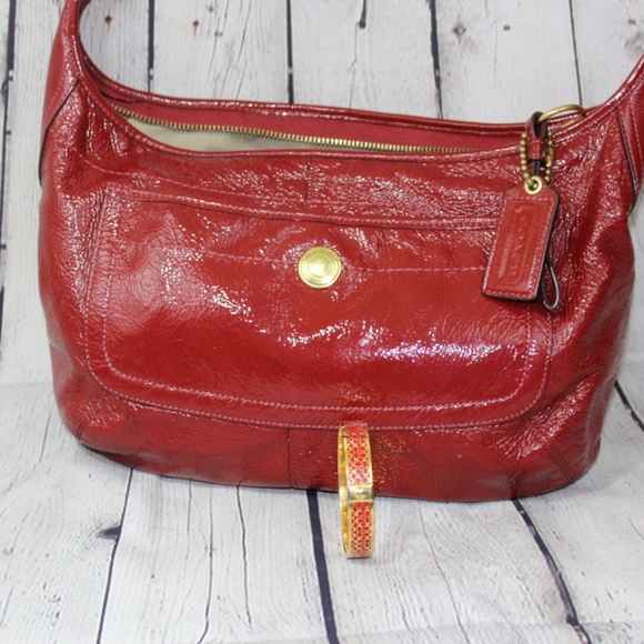 Coach | Bags | Authentic Red Patent Leather Coach Bag | Poshmark